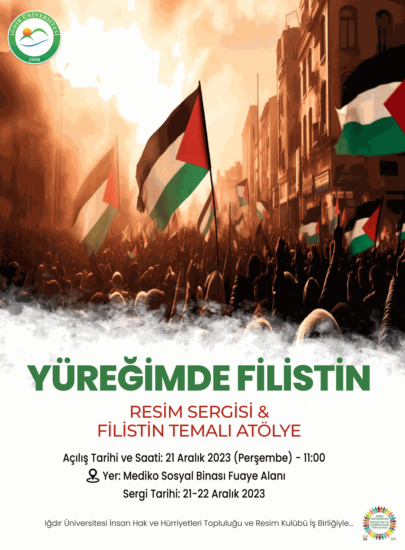 Yüreğimde Filistin: Resim Sergisi & Filistin Temalı Atölye | igdir.edu.tr